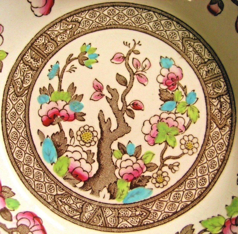 BRIDGWOOD "Ye Olde Indian Tree" China Pattern 5800 5”/12.7 cm Sauce ...