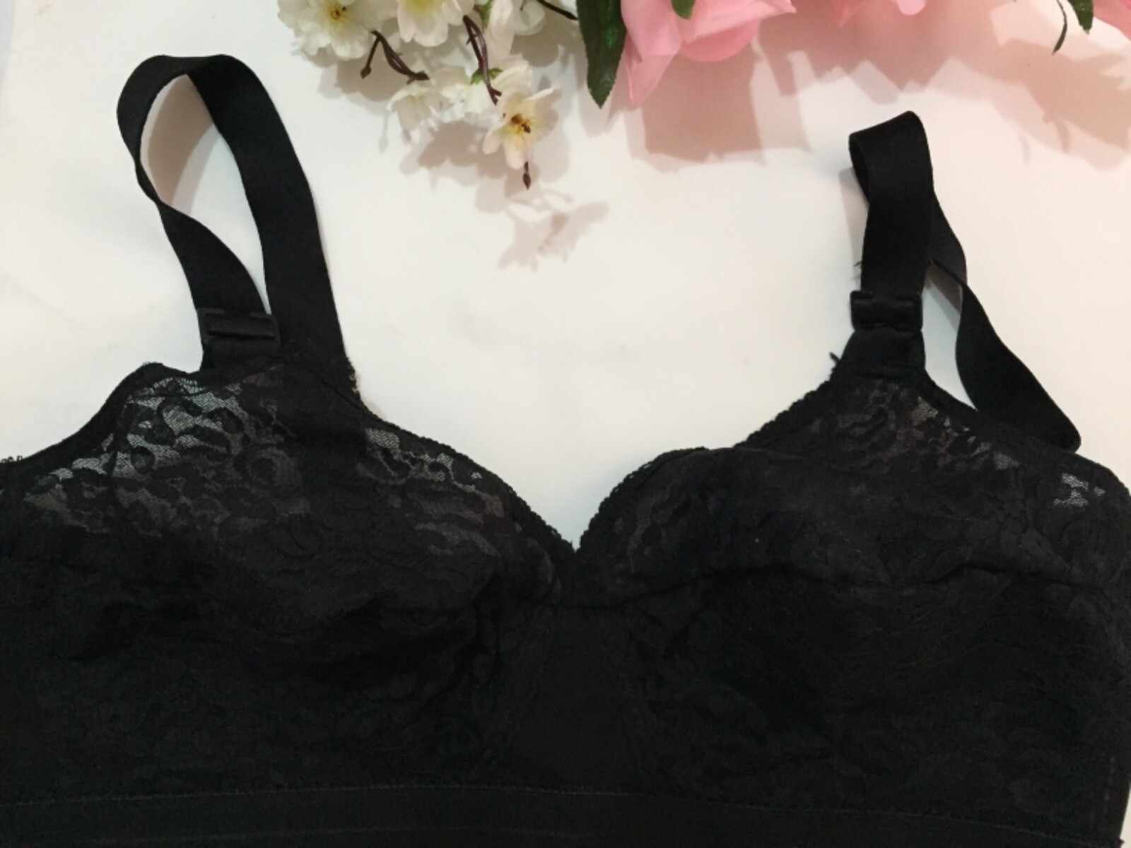 Playtex Bra size it 11d us 48d eu 120d unpadded wireless black | eBay