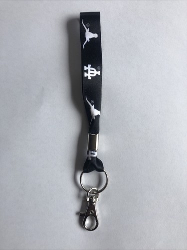University Of Texas UT Longhorns 8" Black White Wristlet Lanyard ...