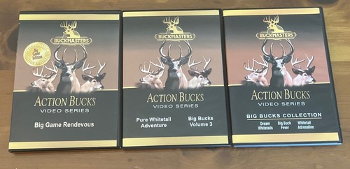 Buckmasters Action Bucks Video Series Lot of [3] DVDs Hunting Deer 6 ...