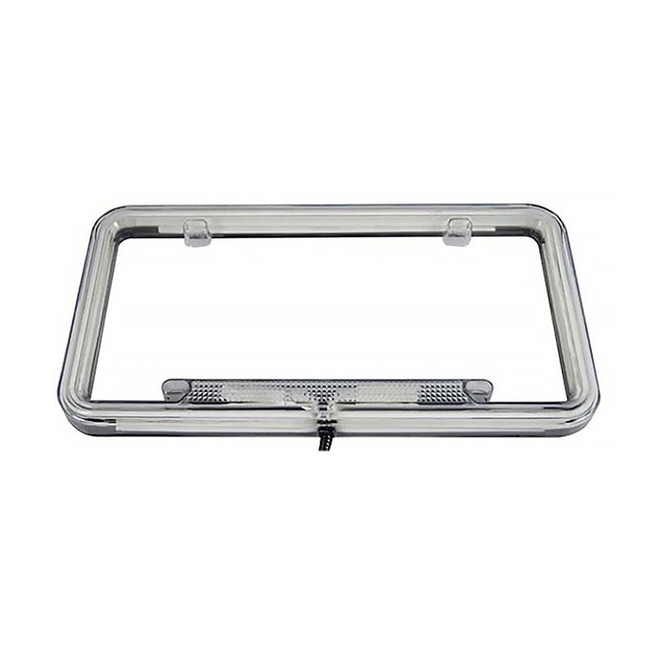 12V Car Neon License Frame LED Light Front Rear License Frame Holder ...