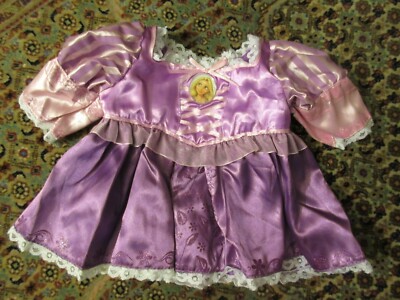 Build A Bear Clothes Disney Princess Rapunzel Tangled Purple Gown Dress ...