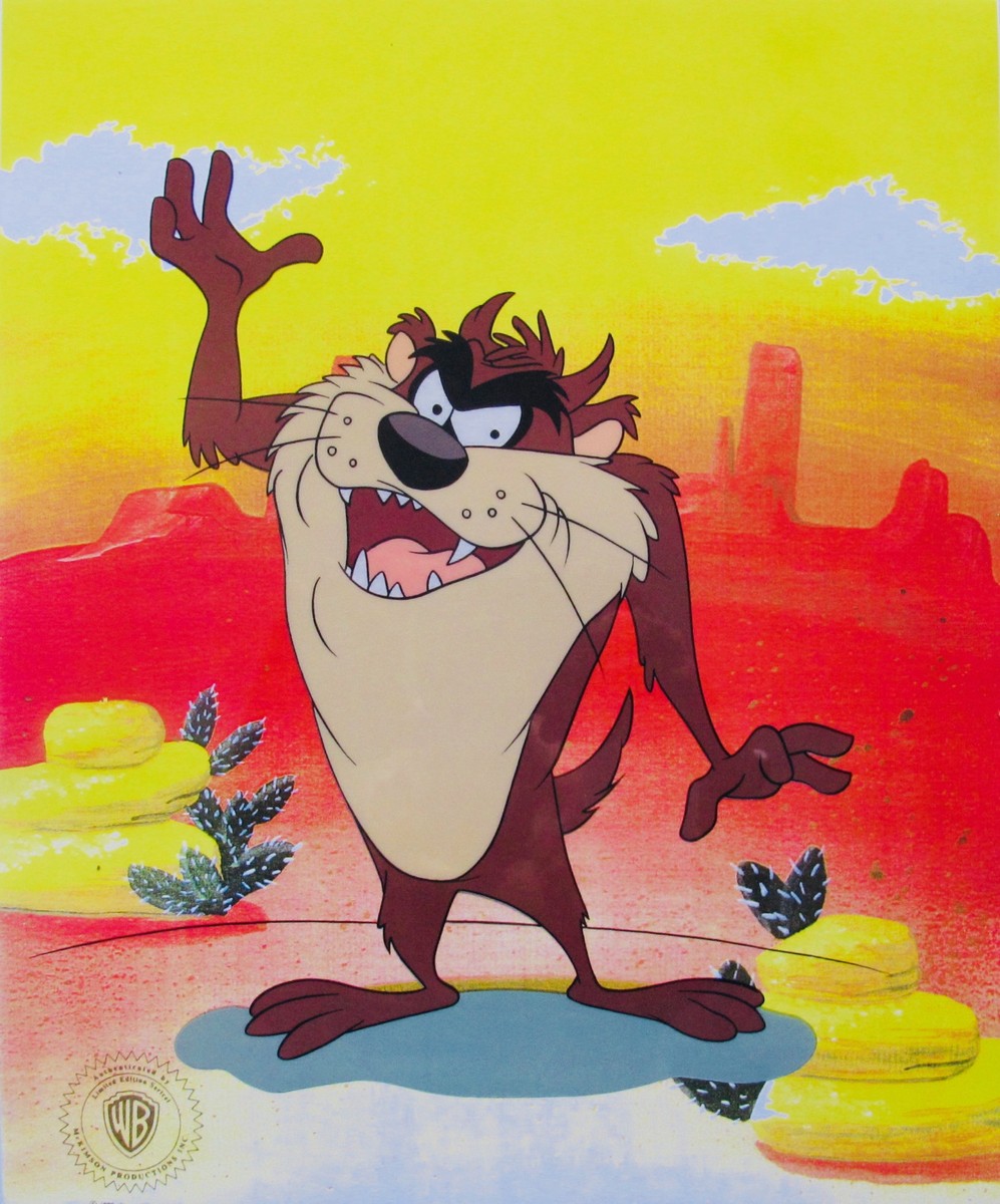 Tasmanian Devil Cartoon Warner Bros Looney Tunes TAZ The TAZMANIAN