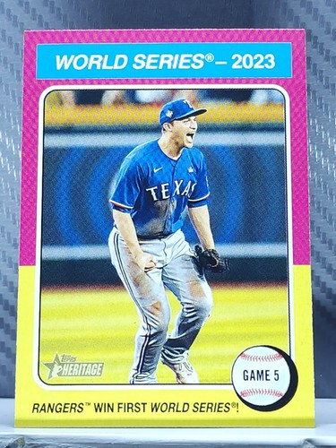 2024 Topps Heritage TEXAS RANGERS WORLD SERIES HIGHLIGHTS #466 | eBay