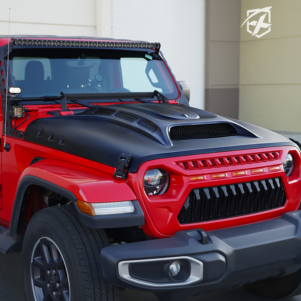 Scoop Hood Heat Air Vented Extraction for Jeep Wrangler JL 2018-24 ...