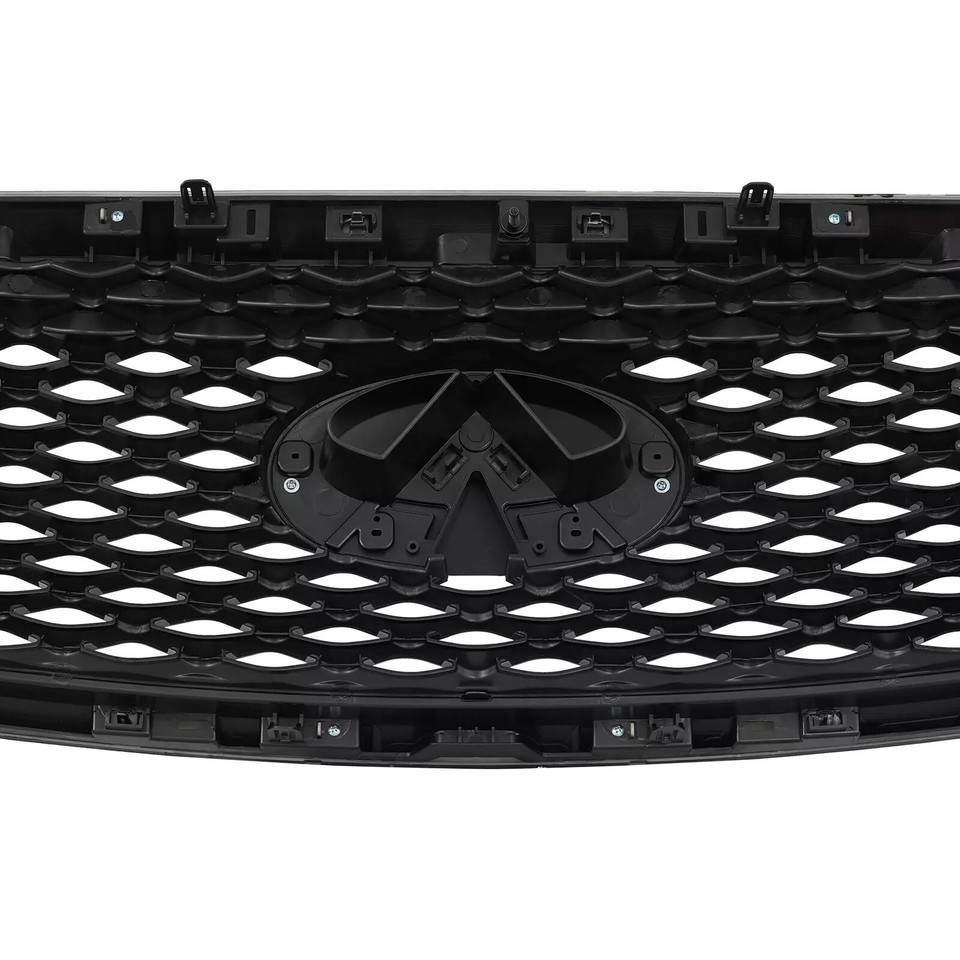 For 2014-2020 Infiniti QX70 Front Radiator Grille Grill Glossy Black ...