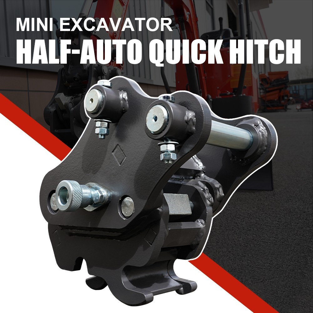 Mini Excavator Attachment Semi-automatic Quick Hitch for 1-1.8ton Mini ...