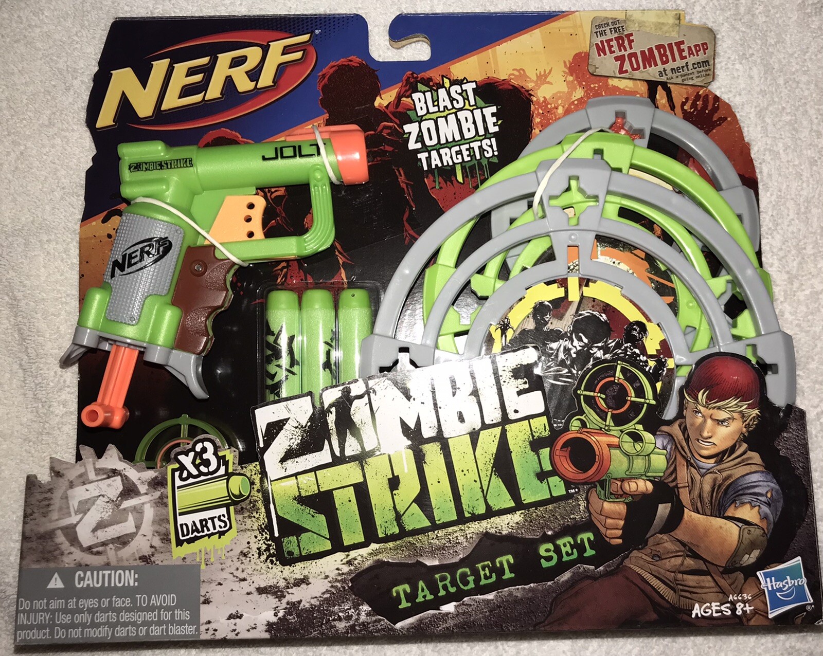 Nerf Zombie Strike Target Set 8 Piece Set by Hasbro Brand New Fast ...