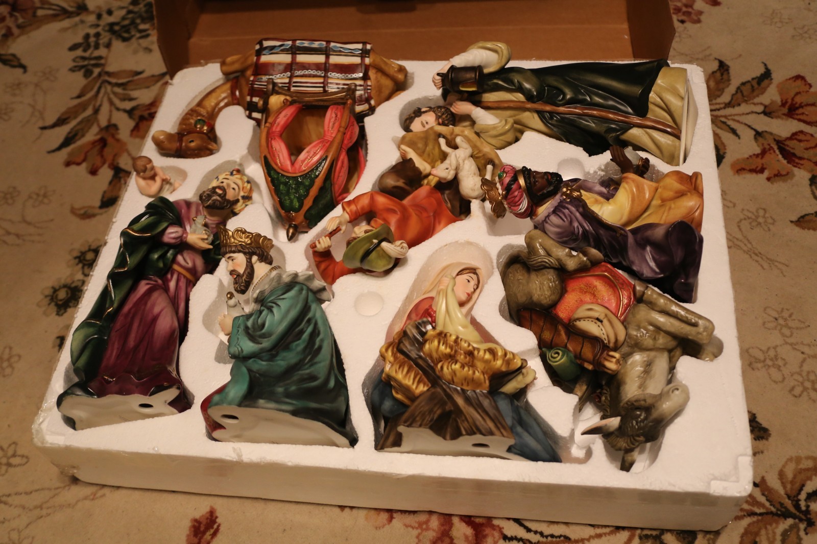 Grandeur Noel 2003 Hand painted Porcelain Nativity Set | eBay
