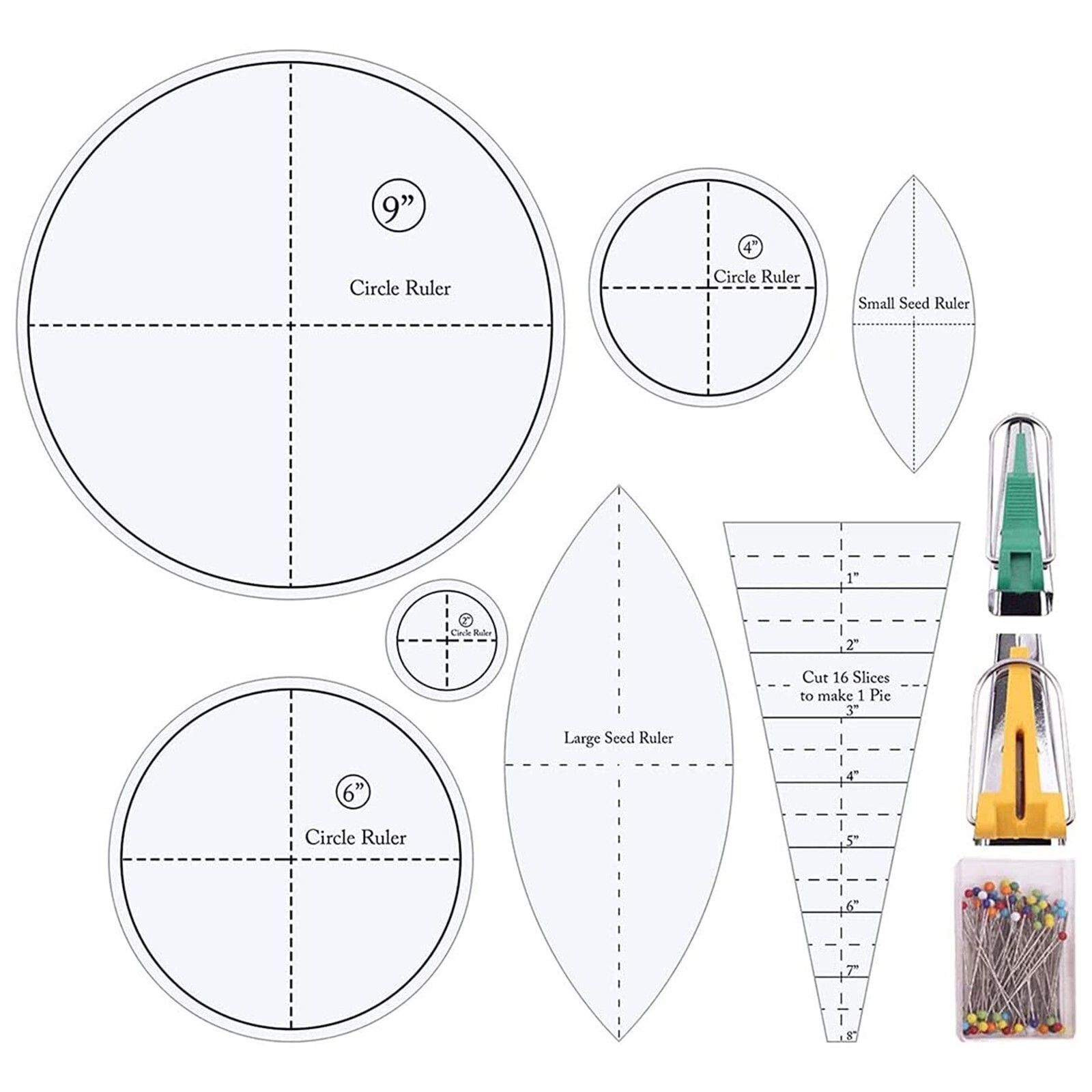 Perfect Gift for DIY Embroidery Fans Sunflower Quilt Cutting Template ...