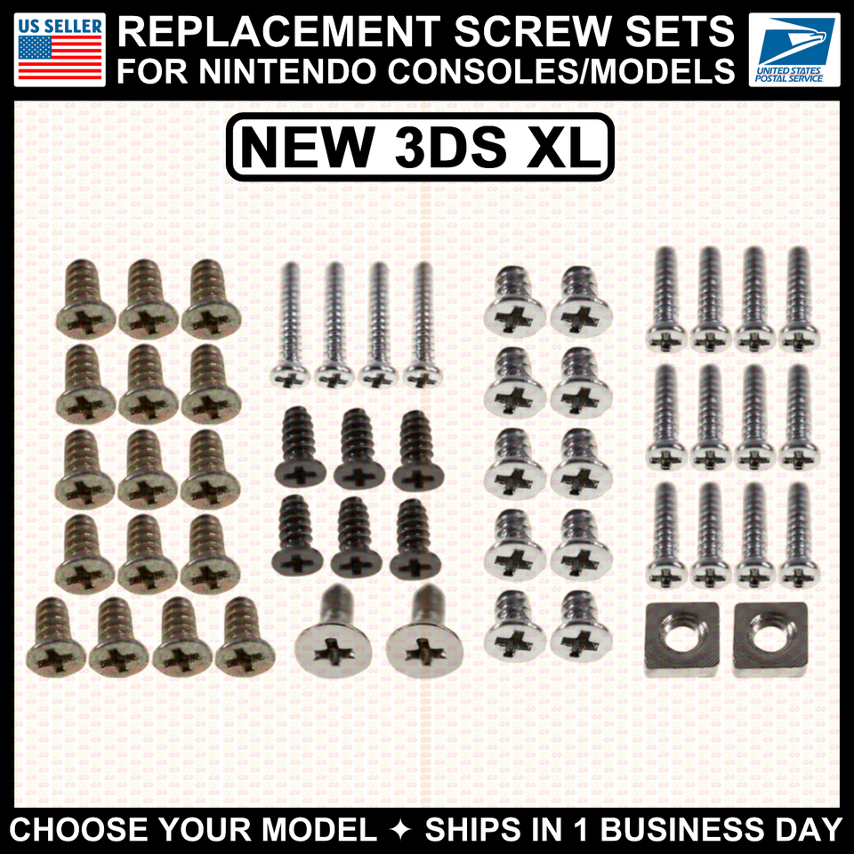 NEW Full Screw Set For Nintendo New/3DS/XL/LL/NDSL/DS Lite/GBA SP ...