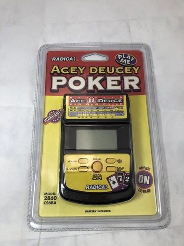 Radica Acey Deucey Poker Game Model 2860 Cs6ba Electronic Handheld | eBay