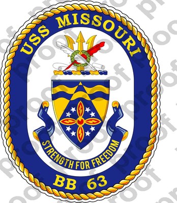 STICKER USN US NAVY BB 63 USS MISSOURI | eBay