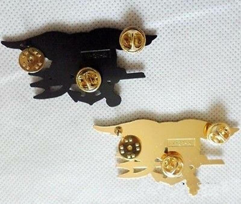 TWO US NAVY SEAL EAGLE ANCHOR TRIDENT METAL BADGE INSIGNIA CLASSIC ...