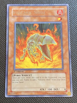 YuGiOh! - Volcanic Shell FOTB-EN009 Rare 1st Edition Near Mint | eBay