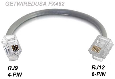 RJ9 RJ10 RJ22 4P4C 4-PIN to RJ12 RJ11 6P6C 6-PIN PHONE HEADSET JACK ...