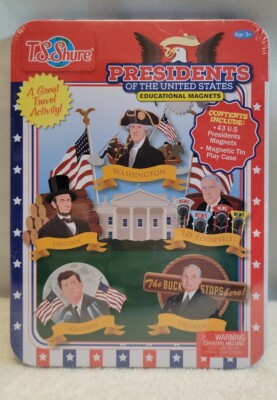 TS Shure Presidents of the United States Educational Magnets in Metal ...