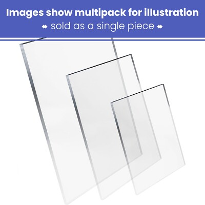 Clear Polycarbonate UV Protected Sheet 3-4-5-6-8mm Cut to Size | eBay UK