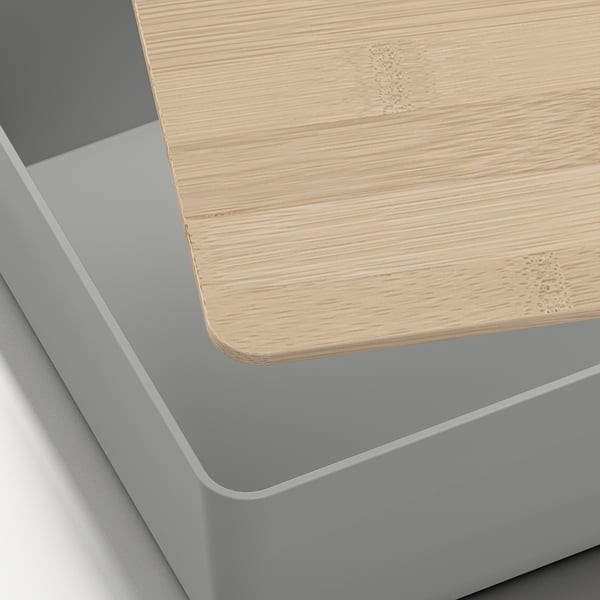 Storage Box - IKEA KUGGIS Stackable Paper Bins with Lids - Plastic ...