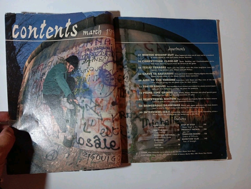 Vintage Thrasher Magazine March 1990 Skateboarding, Tokyo Trashed ...