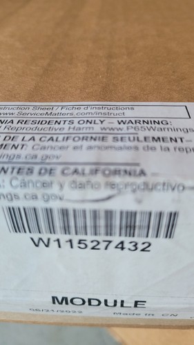 Whirlpool Refrigerator LED Light Module W11527432 718997207509| eBay