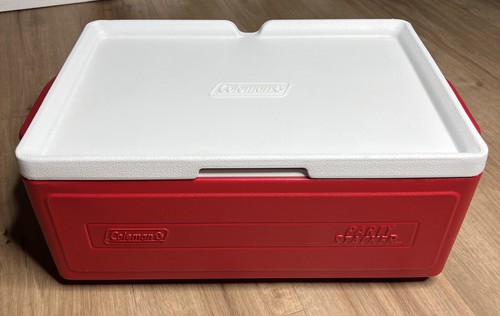 Coleman Party Stacker Red 24 Can Cooler Stackable Ice Chest Model 6225 ...