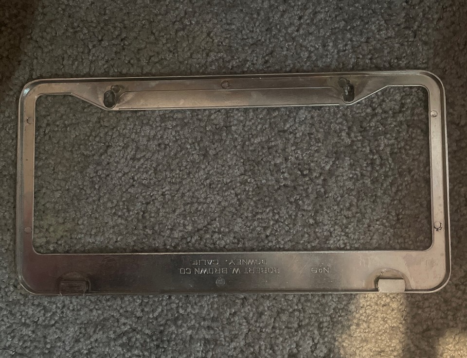 Vintage Los Angeles TRAVELERS SYSTEMS dealer license plate frames | eBay