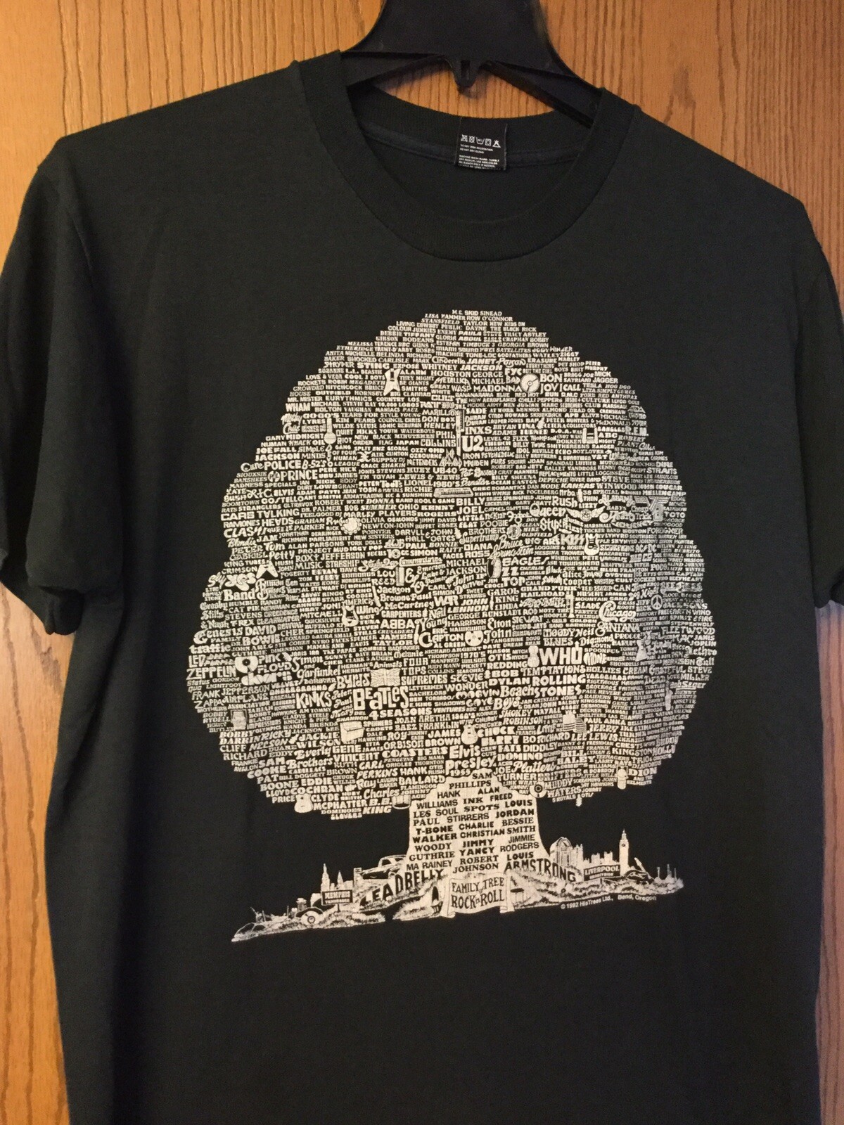 Family Tree Of Rock& Roll. 1992. Black. XL. … - Gem