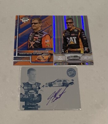 Jeff Burton Press Pass Signed 1/1 Printing Plate- Wheels/ Showcase (3 ...