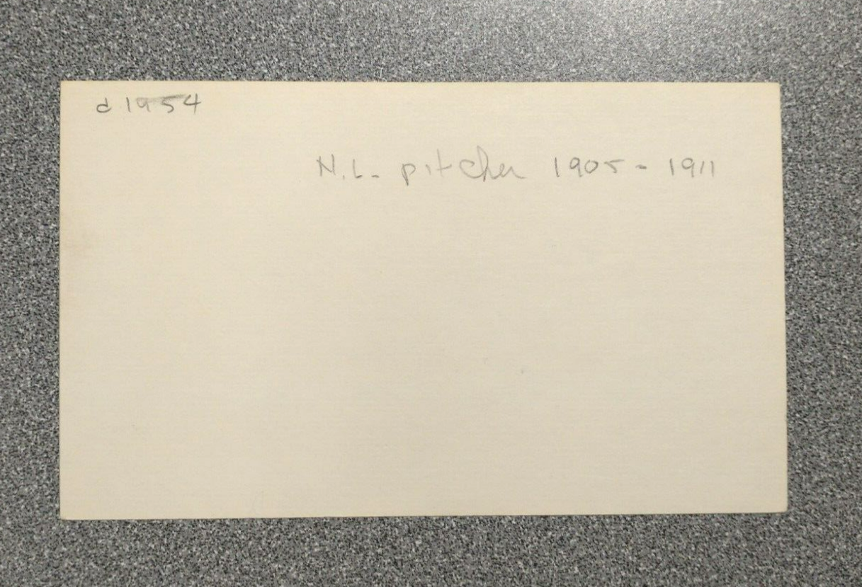 JEFF PFEFFER 1911 BROWNS DEBUT SIGNED AUTOGRAPHED INDEX CARD - FREE ...