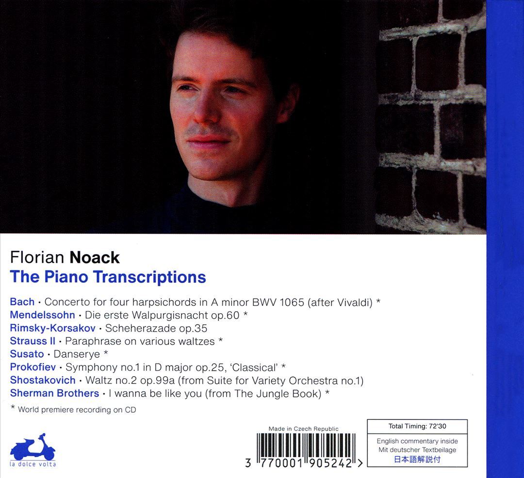 FLORIAN NOACK I WANNA BE LIKE YOU: THE PIANO TRANSCRIPTIONS NEW CD ...