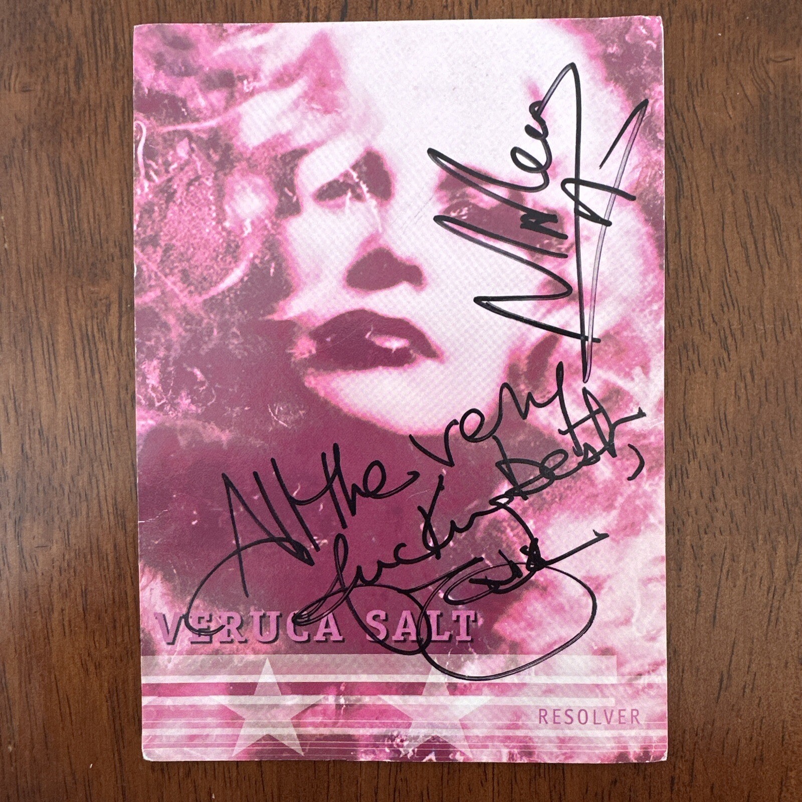 Veruca Salt - Australian Resolver Tour - Autographed Postcard - Indie ...