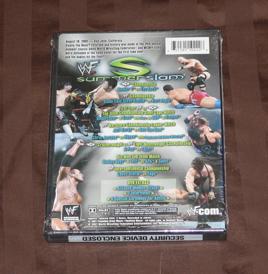 WWF - Summerslam 2001 (DVD, 2001) WWE BRAND NEW 651191102228 | eBay