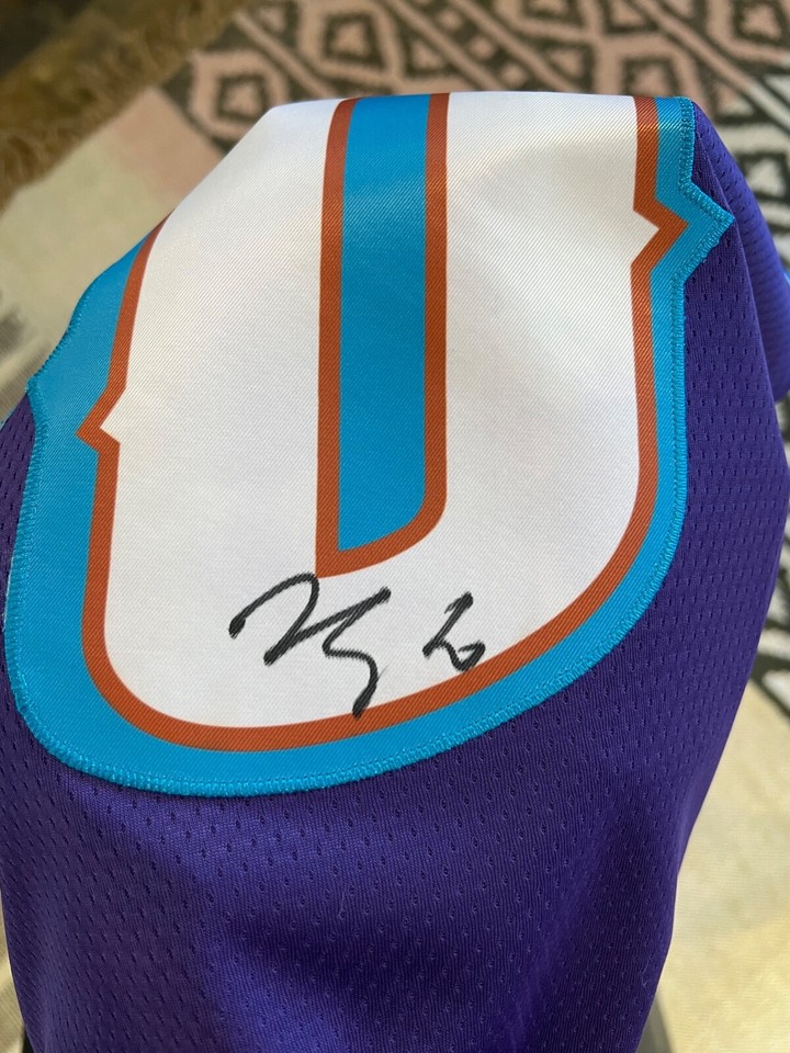 Mike Conley Signed Autograph Utah Jazz NBA Jersey Timberwolves USA Ohio ...