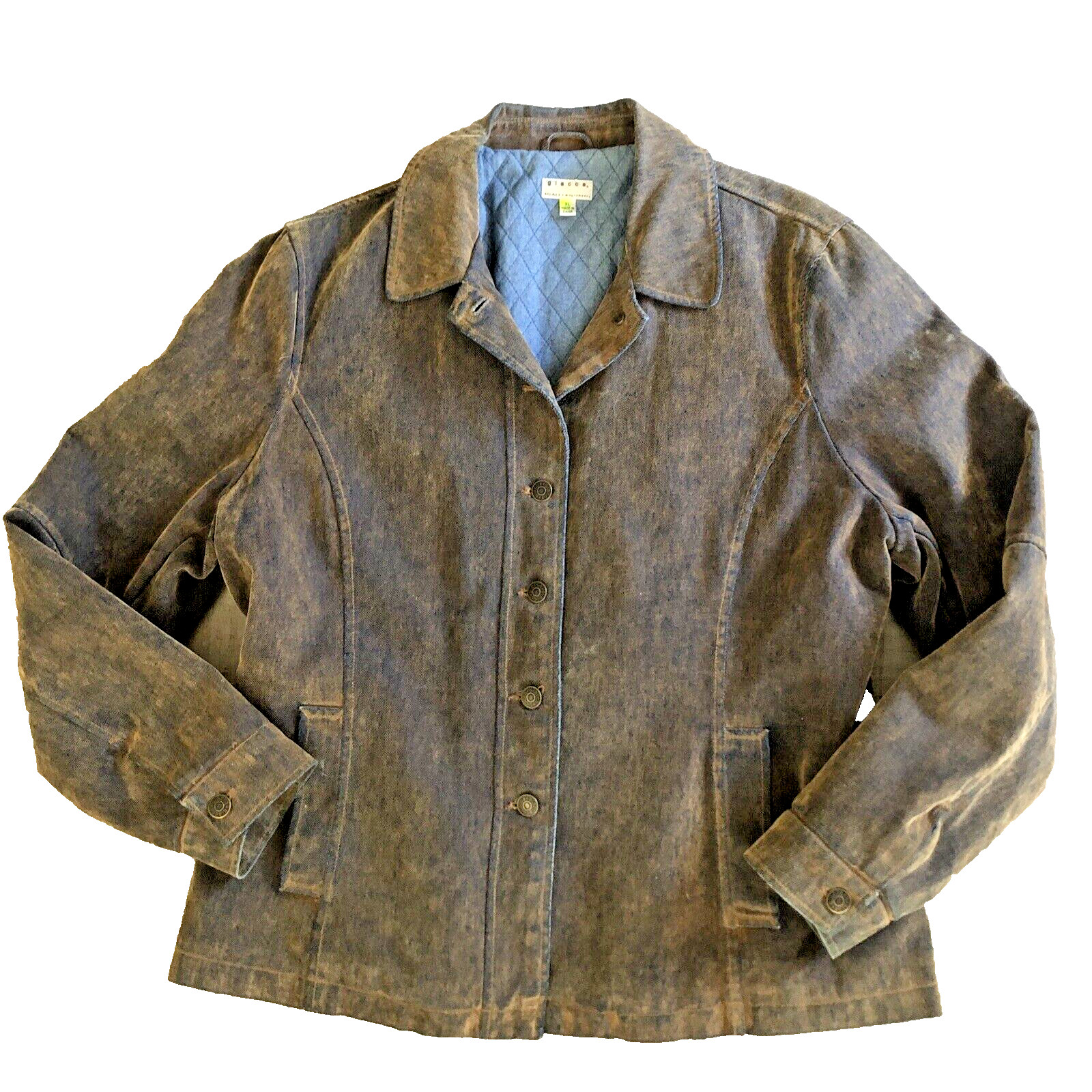 VTG Western Barn Jacket Y2K Over Dye Size XL Quilted … - Gem