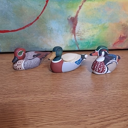 Avon Collector Duck Series Ceramic Ducks Green Winged Teal Wood Duck ...