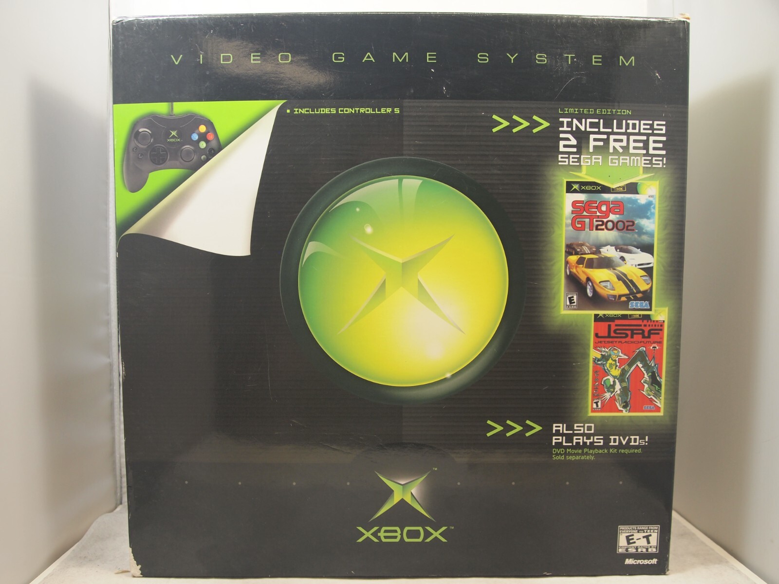 Empty Console Box for Original Xbox Sega GT Jet Set Radio Bundle ...