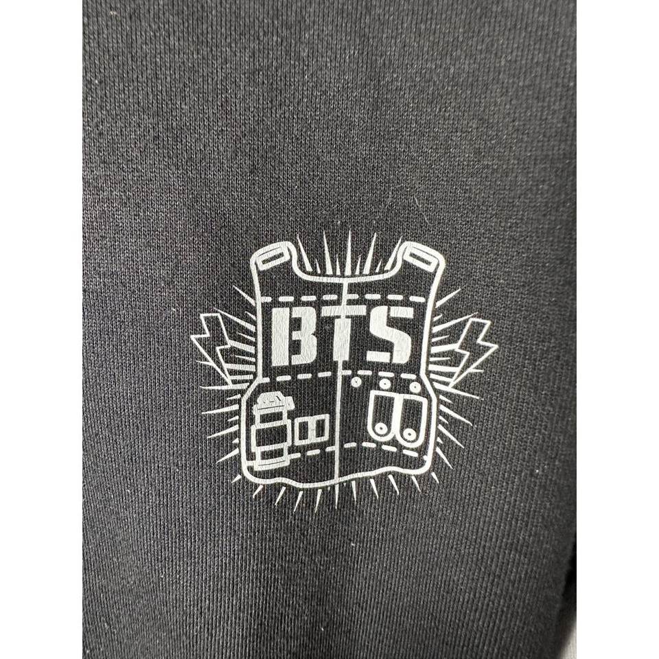 BTS Army Black Varsity Jacket with White Stripes XL K-Pop Fan ...