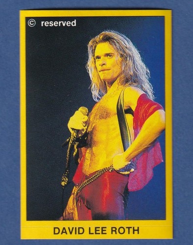 1992 Hellas Jenkki Pop-Stars Stickers David Lee Roth | eBay