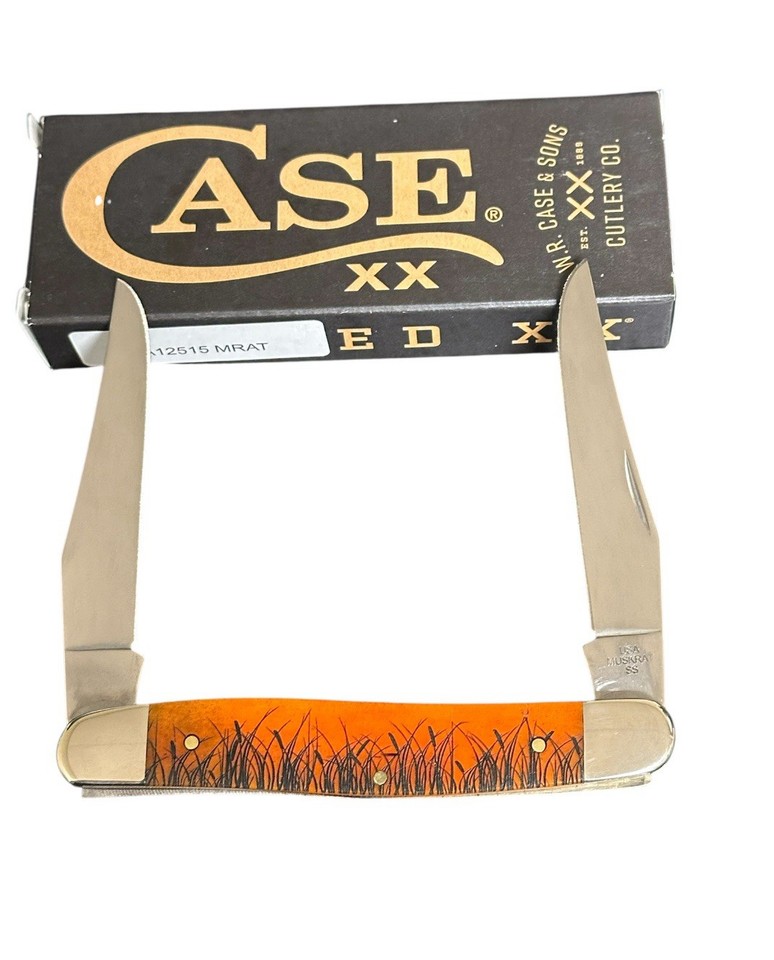 Case XX Persimmon Bone Muskrat with Muskrat On Handle | eBay