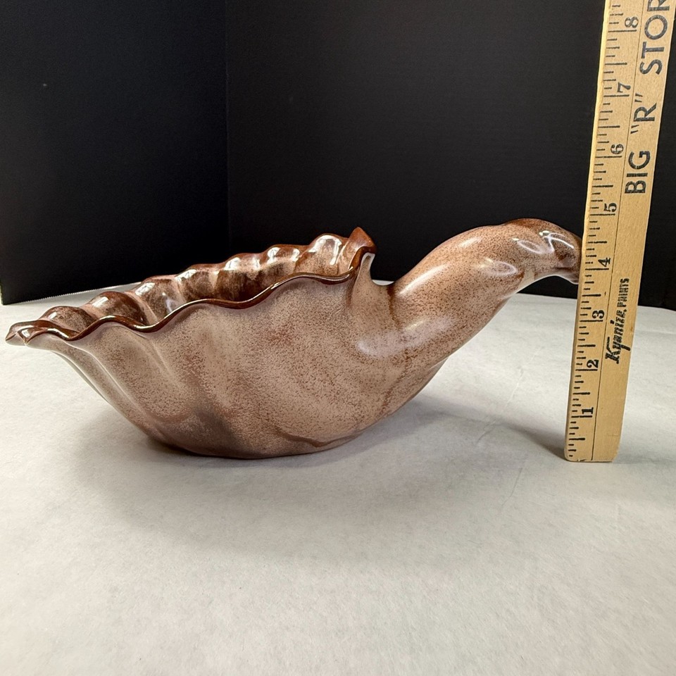 Vintage Cornucopia Thanksgiving Fall Décor Pottery Planter Bowl ...