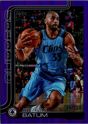 2025-26 Topps Purple Holo Foil #146 Nicolas Batum 186/250 Nicolas Batum ...