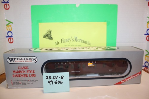 O Scale Williams 2627 Luxury Lines Lighted "Madison" Passenger Coach ...
