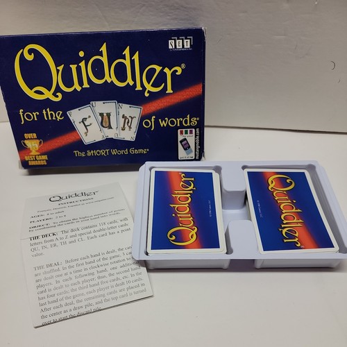 Quiddler Short Word Card Game (Open Box) Complete | eBay