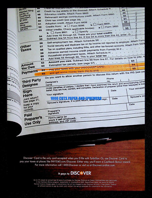 Discover Credit Card 2003 Trade Print Magazine Ad Poster ADVERT | eBay