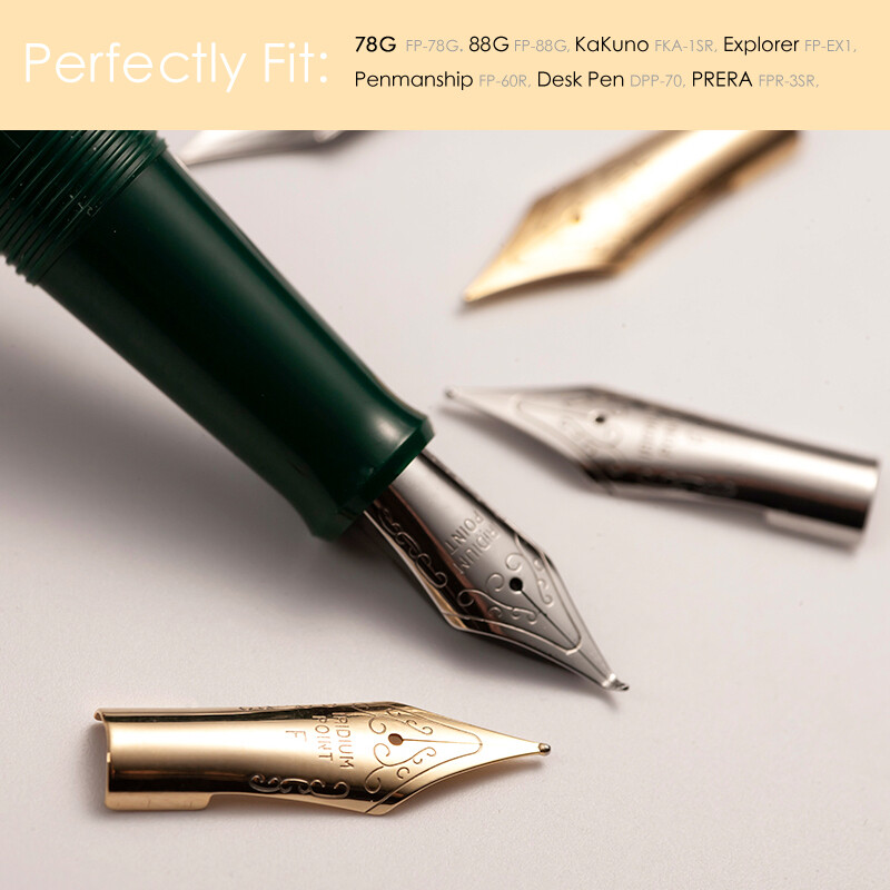 2x Fountain Pen Replacement Nibs Spare Nib for Pilot 78G 88G KaKuno ...