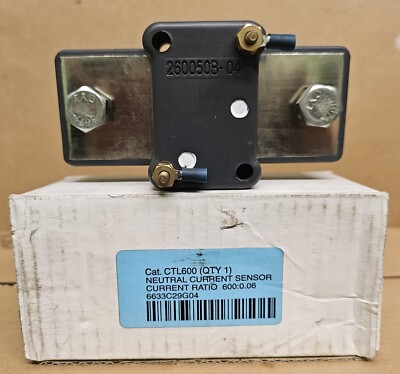 Eaton CTL600 Neutral Current Sensor Current Ratio 600:0.06 | eBay