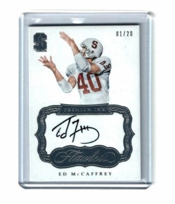 2017 PANINI FLAWLESS COLLEGIATE ED MCCAFFREY AUTOGRAPH (1/20) #PI-EM | eBay