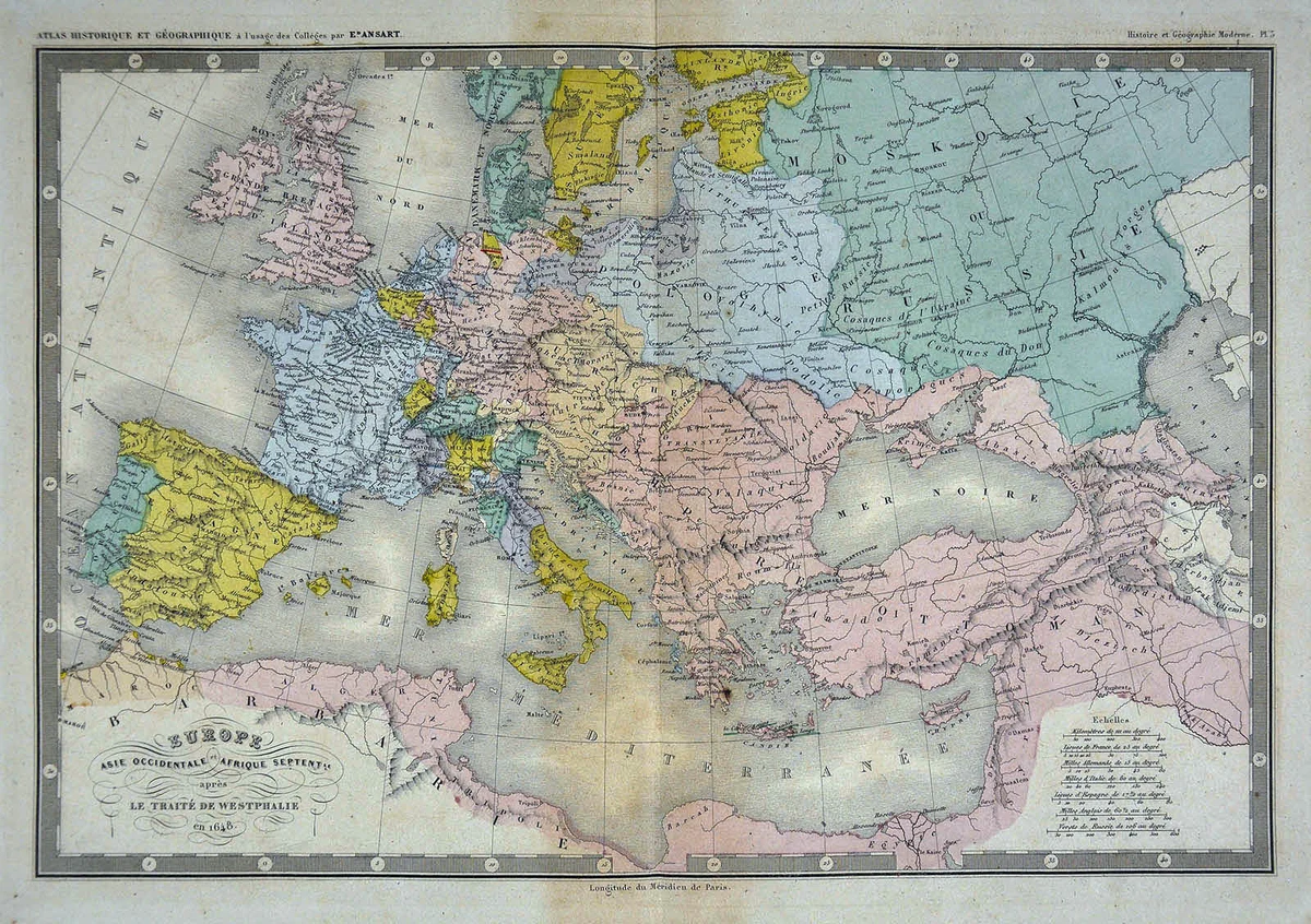 Map Of Europe 1860