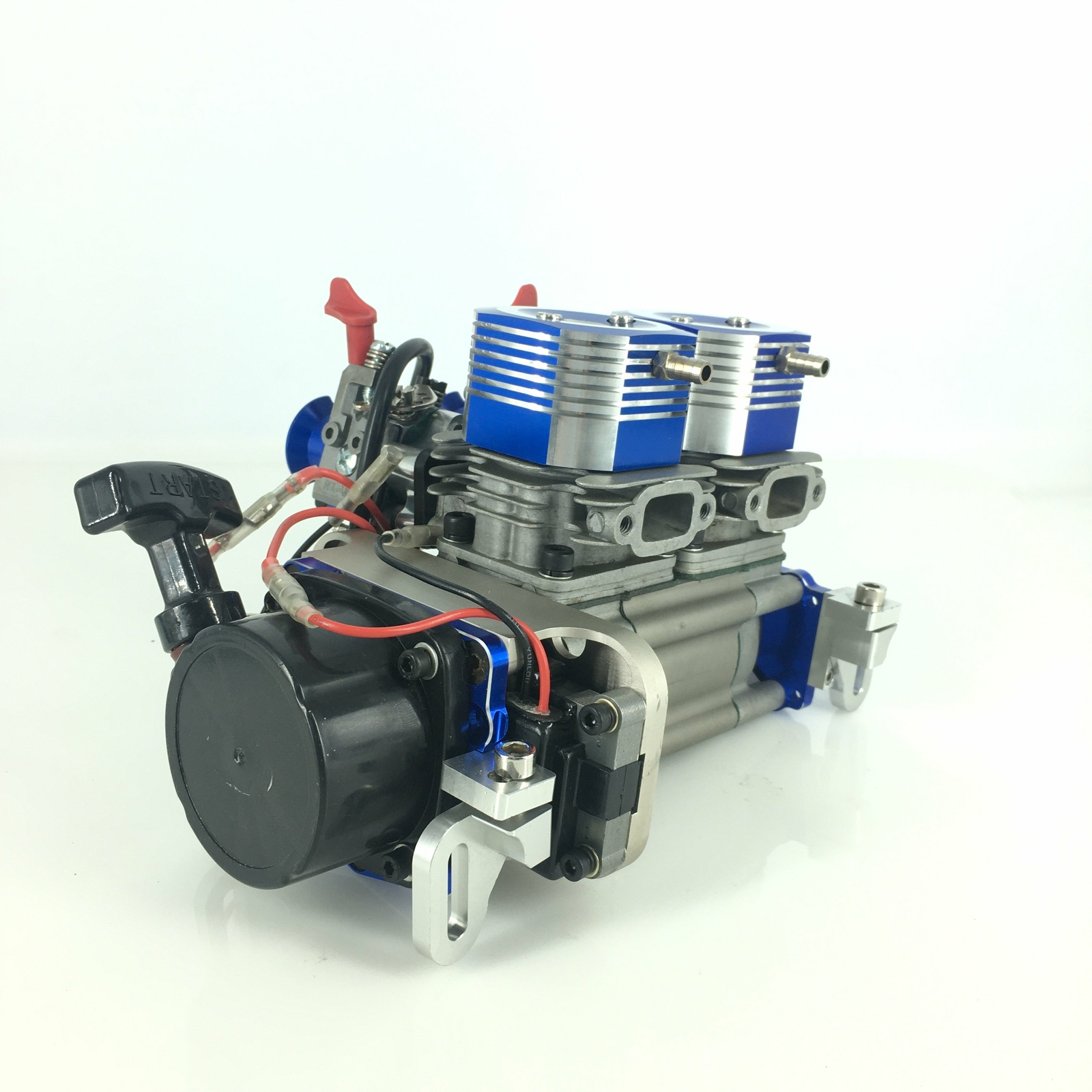 52CC Inline Twin Left Side Exhaust Marine Engine For RC Boat QJ RCMK | eBay